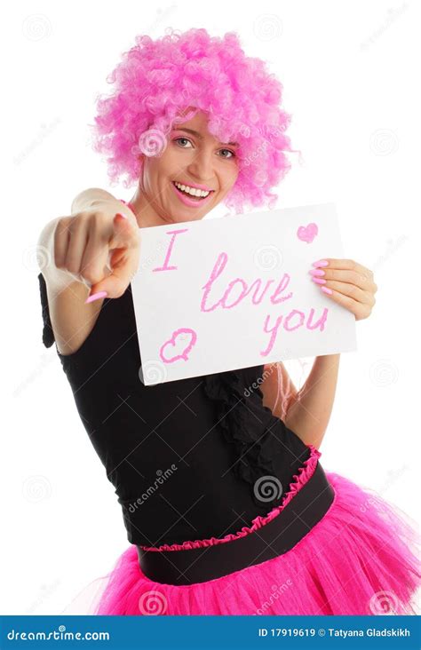 Sexual Woman With Message Stock Image Image Of Blank 17919619