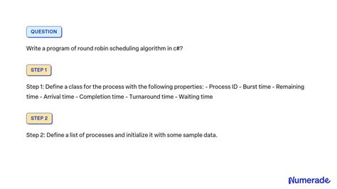 Solved Write A Program Of Round Robin Scheduling Algorithm In C