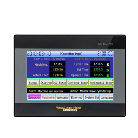 Coolmay 7 Inch Hmi Plc All In One Touch Screen 800 480 Pixels
