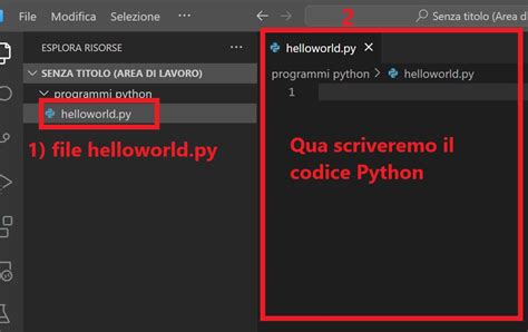 il tuo primo programma con python hello world michele mincone