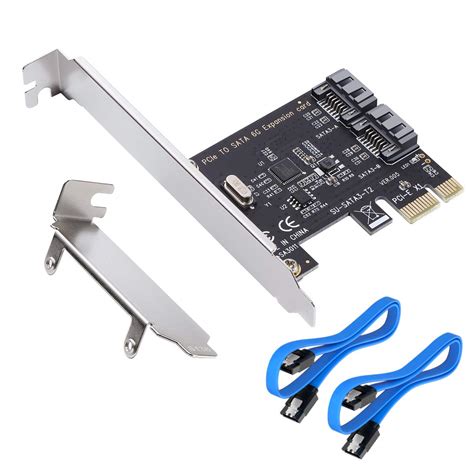 Buy Mhqjrh Pci Express Sata 30 Controller Card 2 Port Pcie To Sata