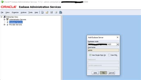 Unable To Addconnect Or Expand Essbase Server In Eas Essbase