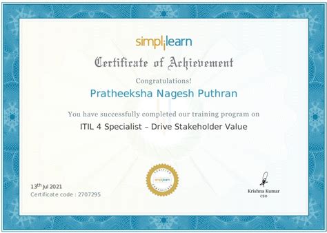 Pratheeksha Puthran On Linkedin Itil4specialist
