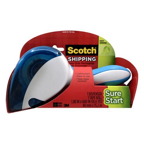 Scotch Packaging Tape Dispenser Easy Grip 1 Each Delivery Or Pickup