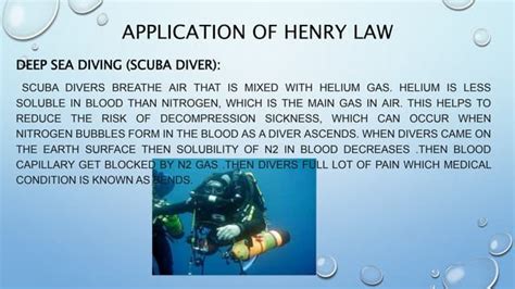 Application Of Henry Law From Physical Chemisty Pptx