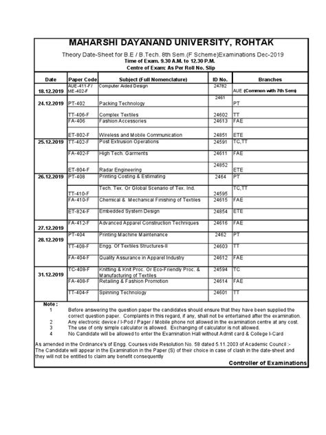 b tech 8th sem exam dec 2019 pdf pdf electronics clothing