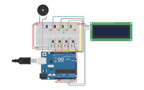 circuit design simón dice proyecto tinkercad