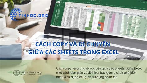 cách copy và di chuyển giữa các sheets trong excel tinhoc