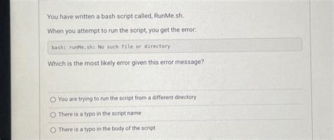 Solved You Have Written A Bash Script Called Runmesh When