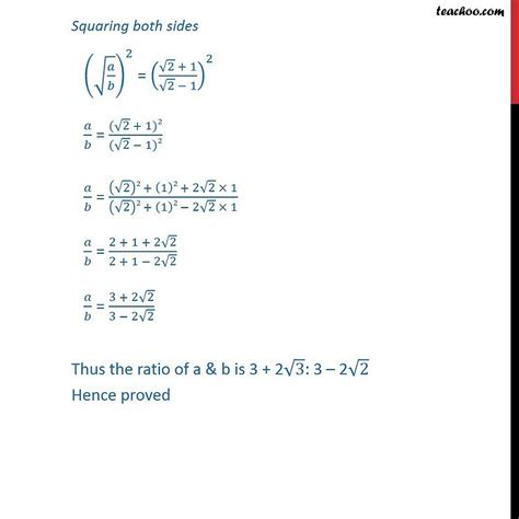 Ex 8 2 28 Sum Of Two Numbers Is 6 Times Their Geometric Mean