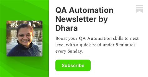 Dhara Dedaniya On Linkedin Qa Automation Newsletter By Dhara Substack