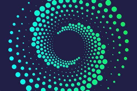 Premium Vector Modern Abstract Background Rounded Dots Shape Green
