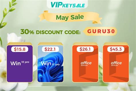 Special Discounts On Software For May Sale Windows11 22 And Windows10 15 At Vipkeysale 10524
