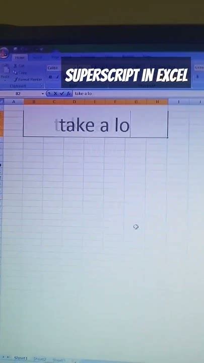 Superscript In Excel Computertrickszone Learning Excel Youtube