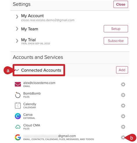 How Do I Remove An Email Account Cloze Help Center