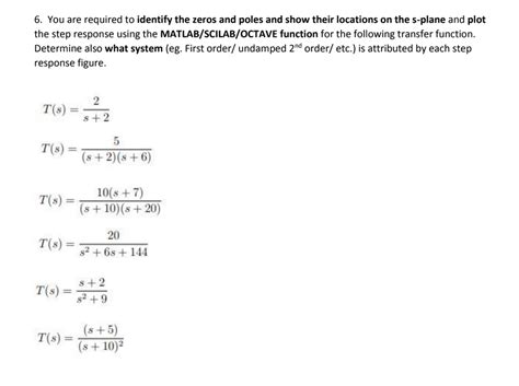 Solved You Are Required To Identify The Zeros And Poles Chegg