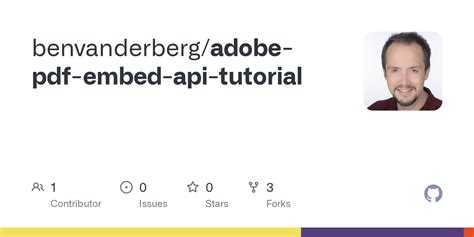 GitHub Benvanderberg Adobe Pdf Embed Api Tutorial