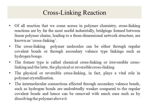Cross Linking Polymerization Dr Muhammad Afzal Qamar Ppt Download