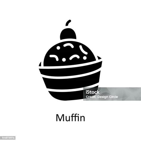 머핀 벡터 솔리드 아이콘 디자인 그림입니다 흰색 배경에 크리스마스 기호 Eps 10 파일 0명에 대한 스톡 벡터 아트 및 기타 이미지 0명 건강한 식생활 머핀