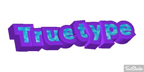 truetype font animated logo designs