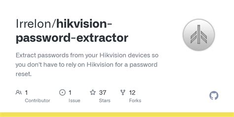 Releases · Irrelon Hikvision Password Extractor · Github