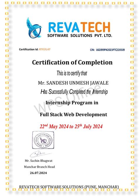 Sandesh Jawale On Linkedin I Am Happy To Share That I Completed Full