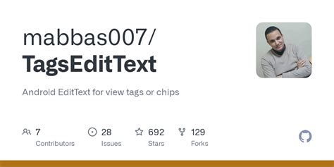 Github Mabbas Tagsedittext Android Edittext For View Tags Or Chips