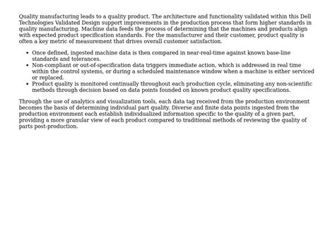 Product Quality Dell Technologies Validated Design For Manufacturing Edge With Litmus Design