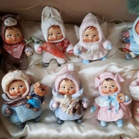 Пин от пользователя Елена на доске ёлочное Винтаж игрушки Детские елочные игрушки Куколки