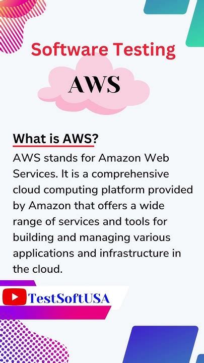 What Is Aws Amazon Web Services Testsoftusa Shorts Youtube