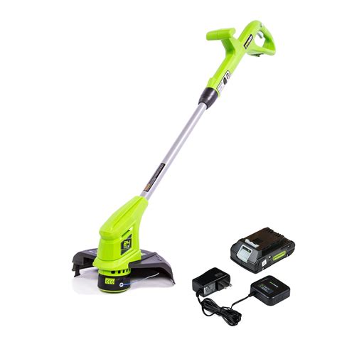 Greenworks 24V 10" String Trimmer With 2Ah Battery And Charger Included ...