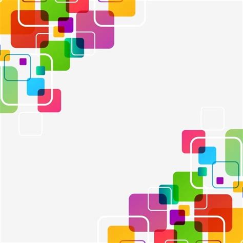 Abstract Square Pattern Vector Art PNG Abstract Colorful Square