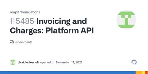 Invoicing And Charges Platform Api · Issue 5485 · Reapitfoundations