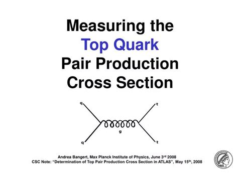 Ppt Measuring The Top Quark Pair Production Cross Section Powerpoint