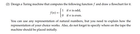 solved 2 design a turing machine that computes the