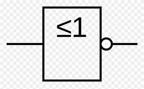 Download Open Not Gate Iec Symbol Clipart 626857 Pinclipart