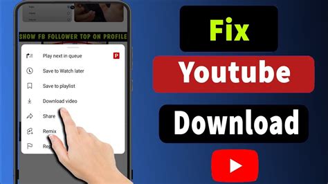 How To Fix Youtube Download Option Not Showing Youtube Download