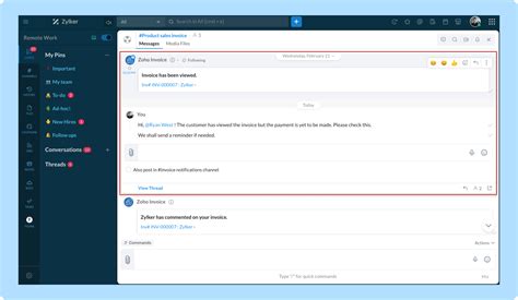 Instant Invoice Insights With Zoho Cliq And Zoho Invoice Zoho Blog