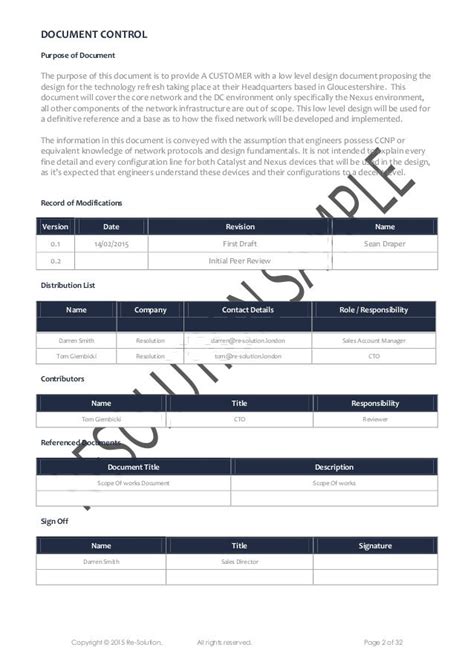 Sample Lld Document V10