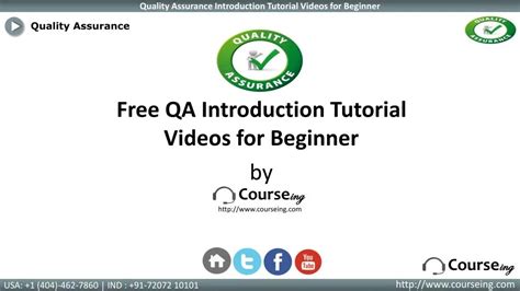 PPT QA Introduction Training PowerPoint Presentation Free Download ID