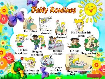 Daily Routines Presentation Free To Download