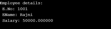 C Program To Initializing Structure Variables Directly And Accessing Them