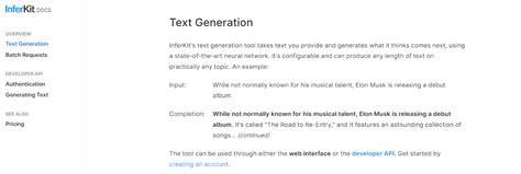 inferkit ai script generator detailed product review