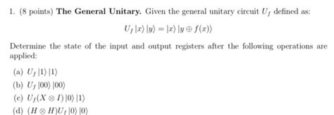 The General Unitary Given The General Unitary