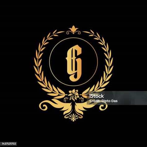 편지 G 장식 럭셔리 골든 로고 디자인 벡터 일러스트 레이 션 경매에 대한 스톡 벡터 아트 및 기타 이미지 경매 고급 호텔 곤충 Istock