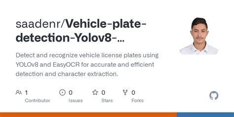 Github Saadenr Vehicle Plate Detection Yolov8 Easyocr Detect And