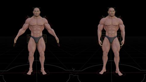 3d modular game character 3d polycount model vrml character rig for ue5