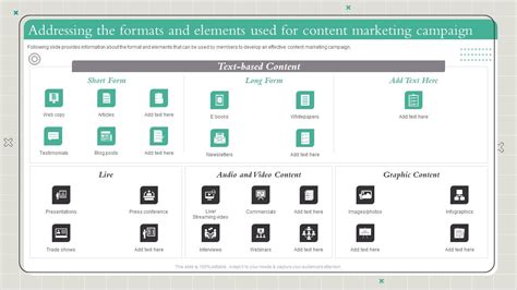 Playbook To Formulate Efficient Addressing The Formats And Elements Used For Content Background Pdf