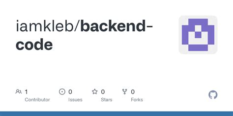 GitHub Iamkleb Backend Code