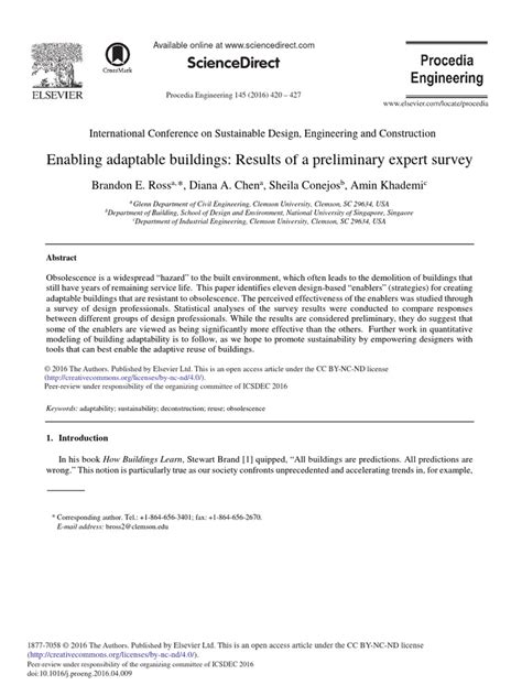 enabling adaptable buildings results of a preliminary expert survey